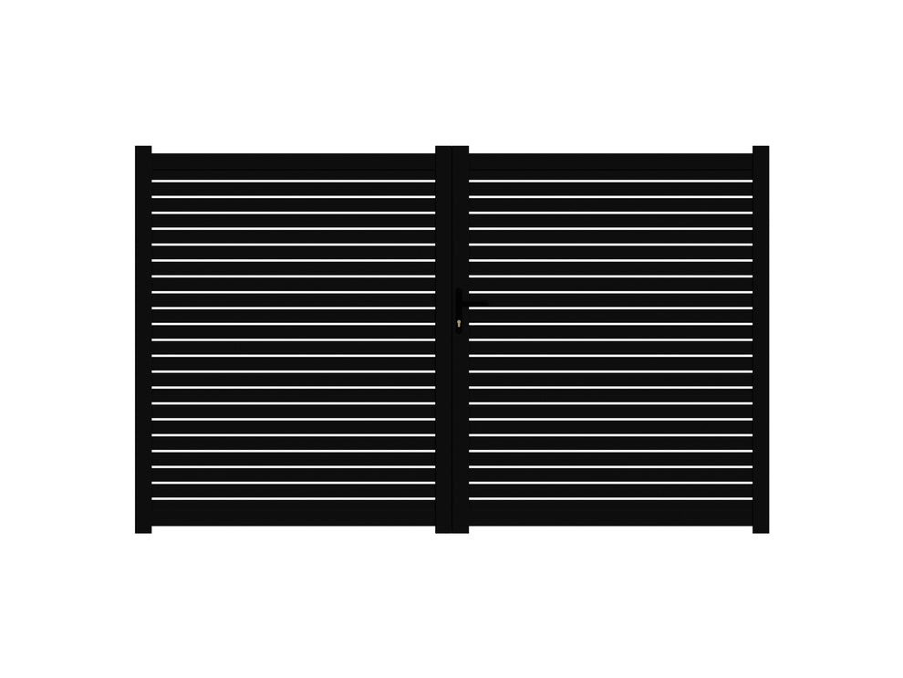 Double DIY Horizontal Maxi Slat Gate (1200mm high x 3000mm wide ...