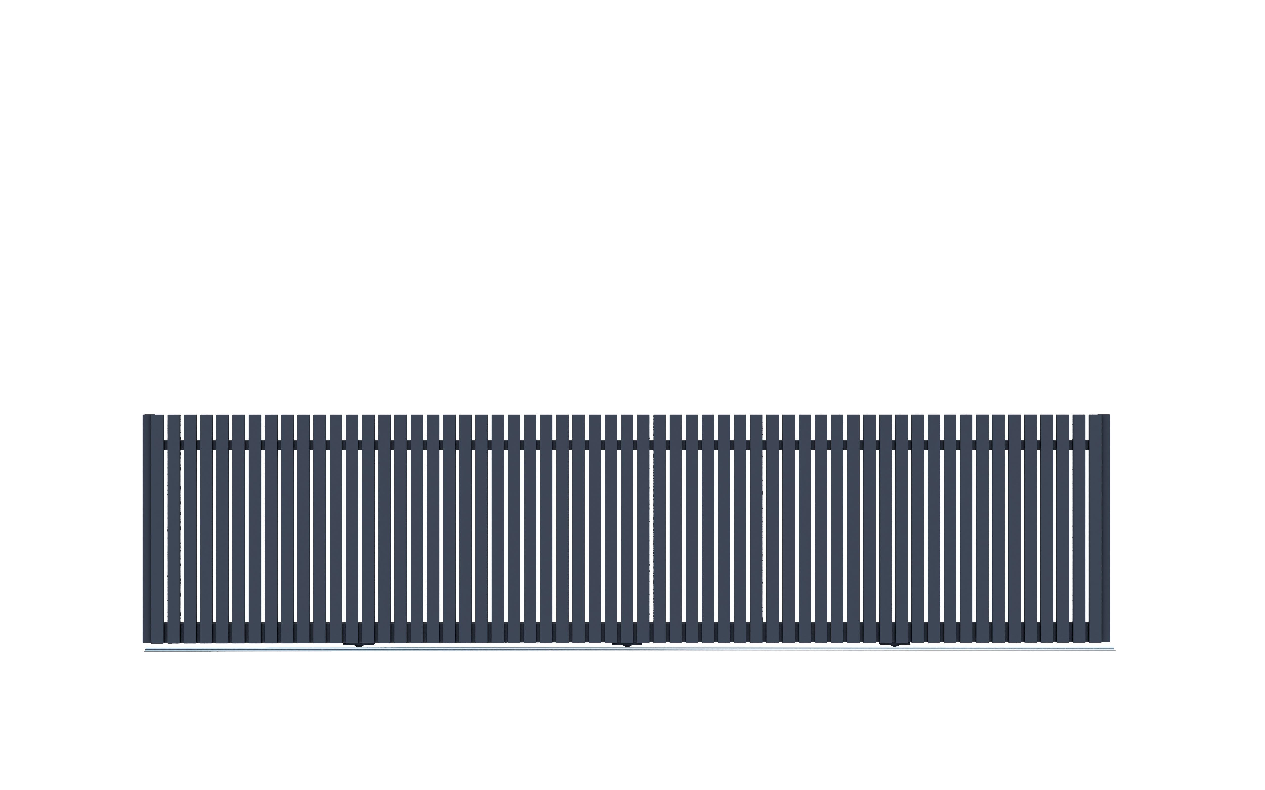 Aluminium Mini Picket Sliding Gate Package – Alumatin Screens